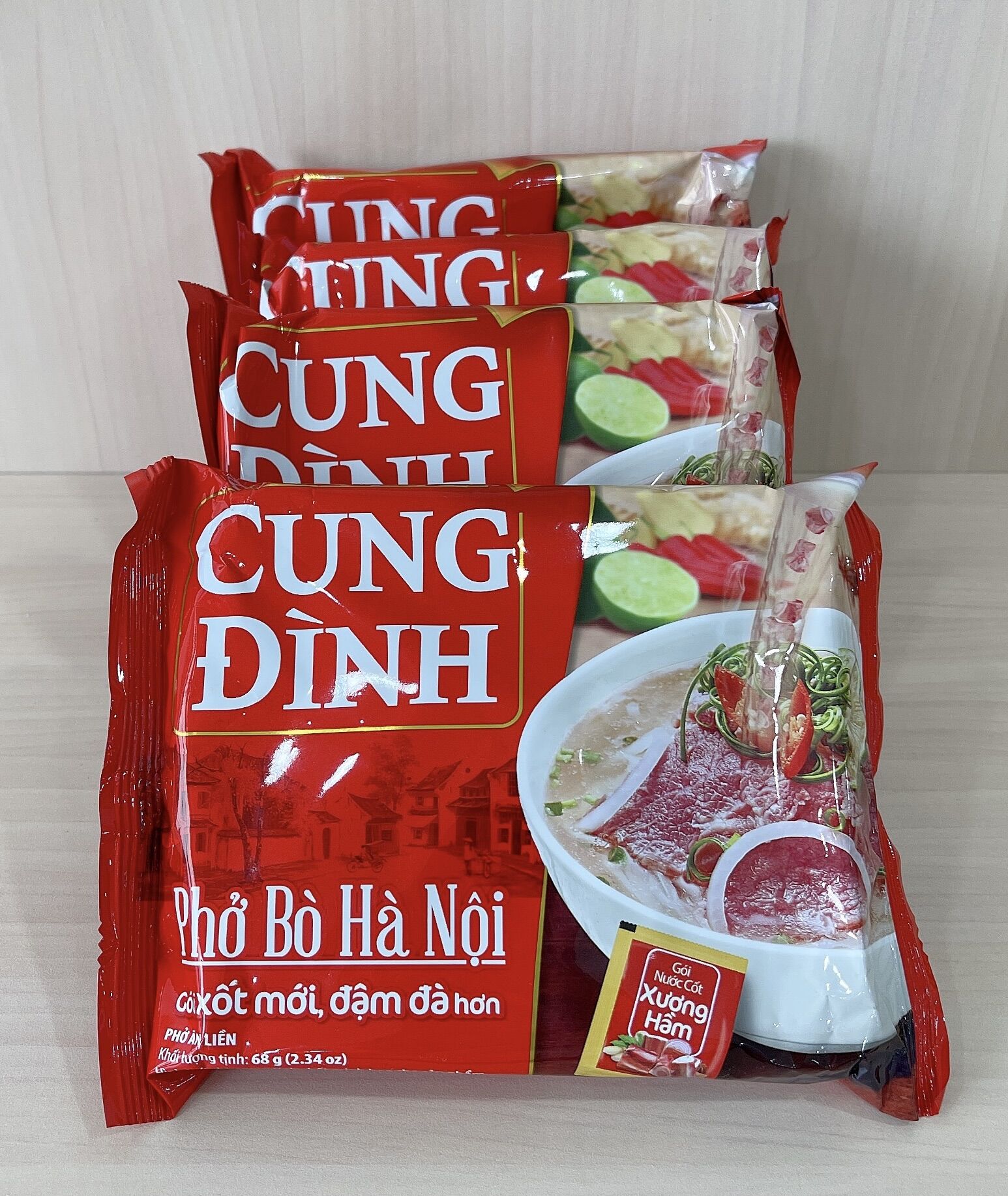 Pho Bo , Ga Cung Dinh Instant Rice Noodle Chicken , Beef 68g | Lazada