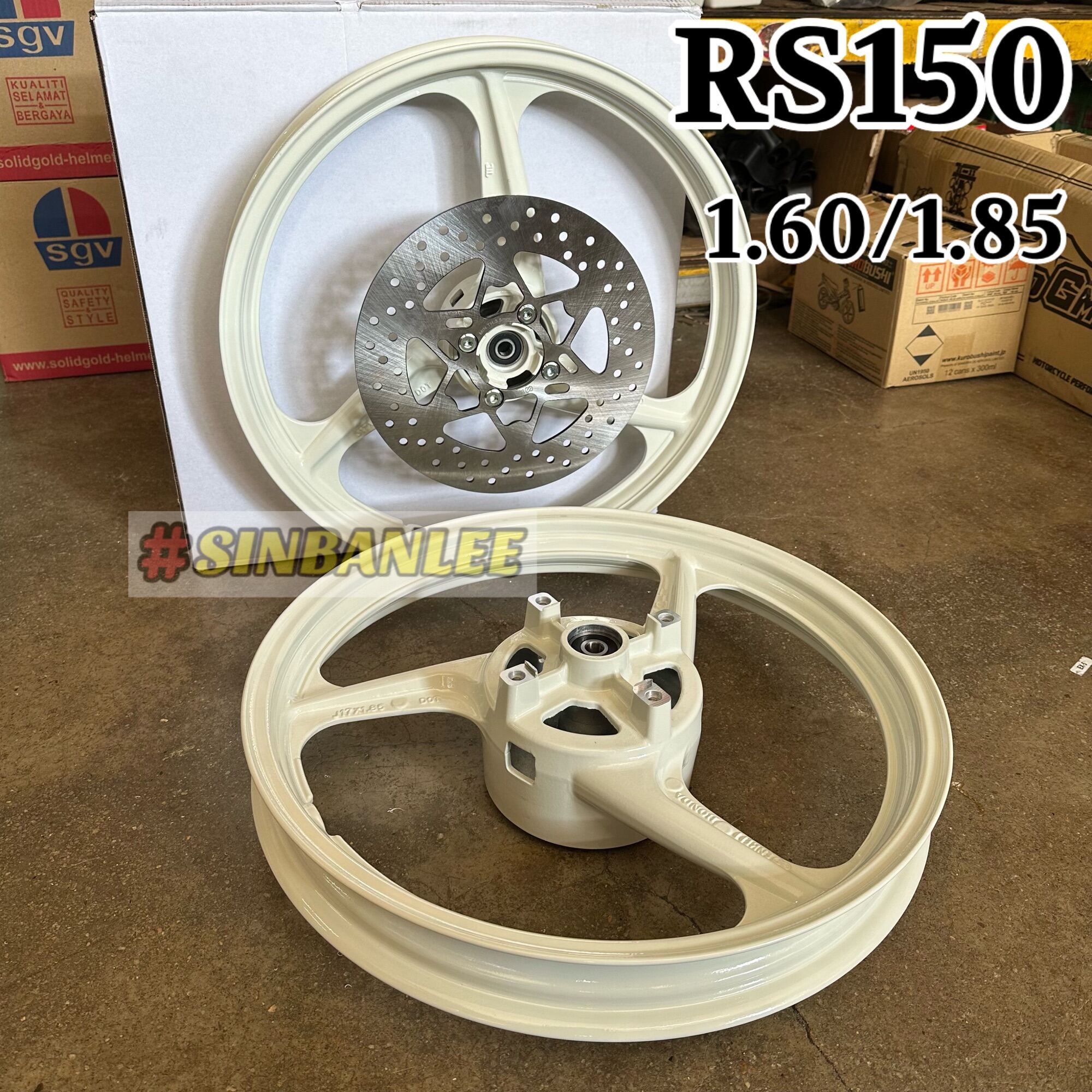 RS150 SPORT RIM 3 BATANG 1.60/1.85 ENKEI 3 KAKI RACING for RS 150 ...