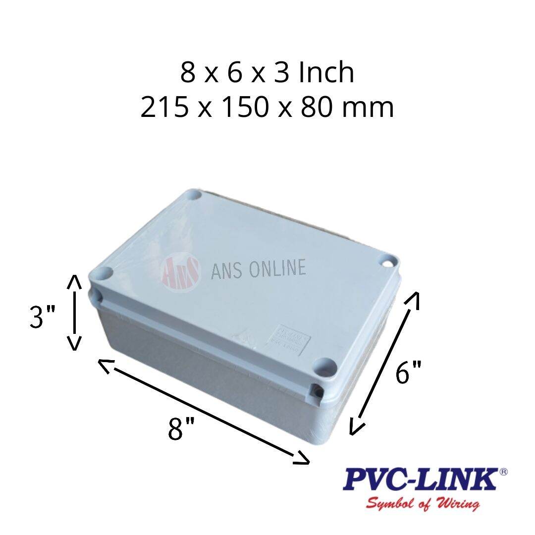Pvc Link 8 x 6 ABS Pvc Enclosure Box Plastic Autogate | Lazada