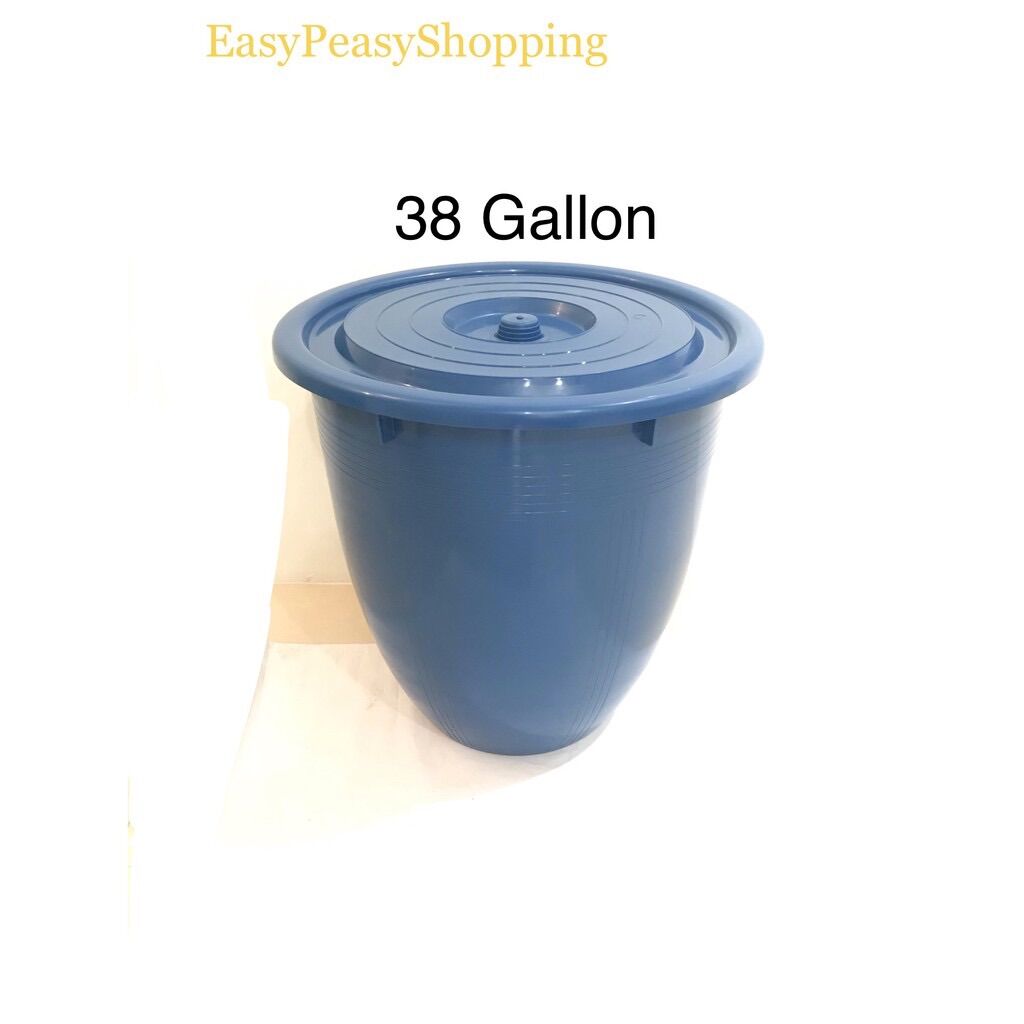 38Gallon Water Tub/Kolam Air 38Gallon/Tong Mandi/Tong Plastik/Water ...