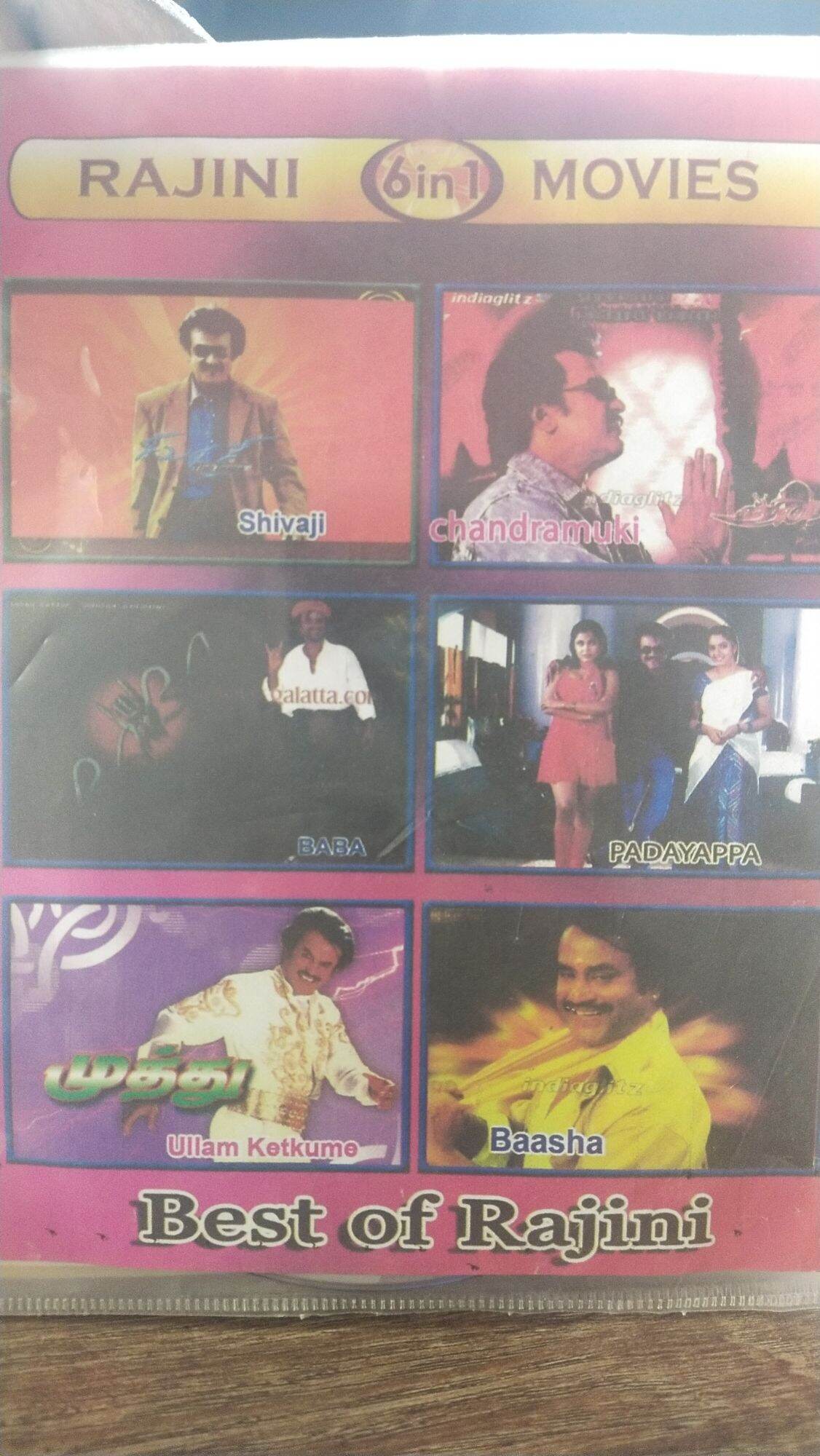 RAJINI COLLECTION ORIGINAL COPY 6 IN 1 DVD (V2) | Lazada