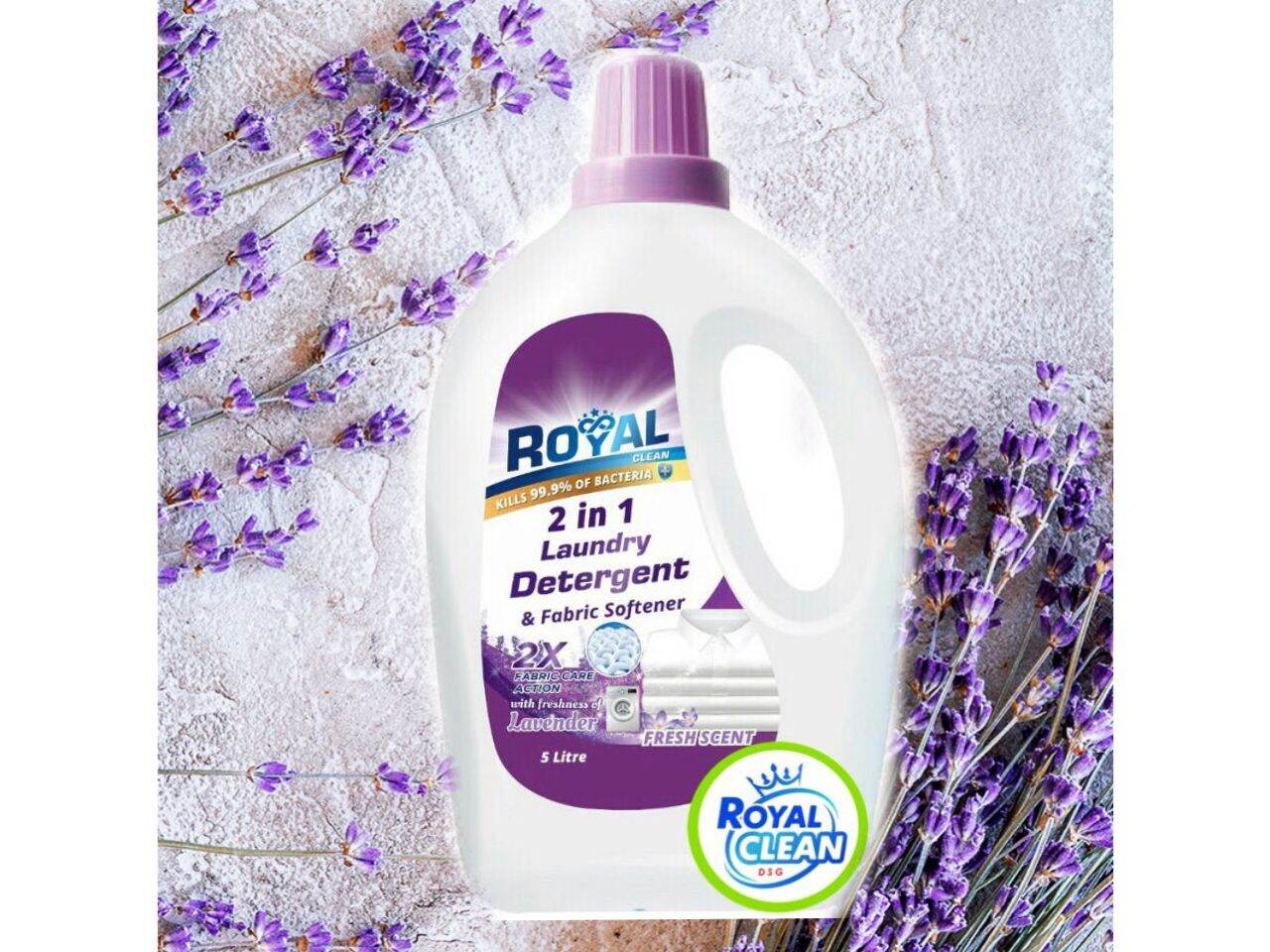 Royal clean, 2 in 1 Laundry detergent with softener. sabun dobi ...