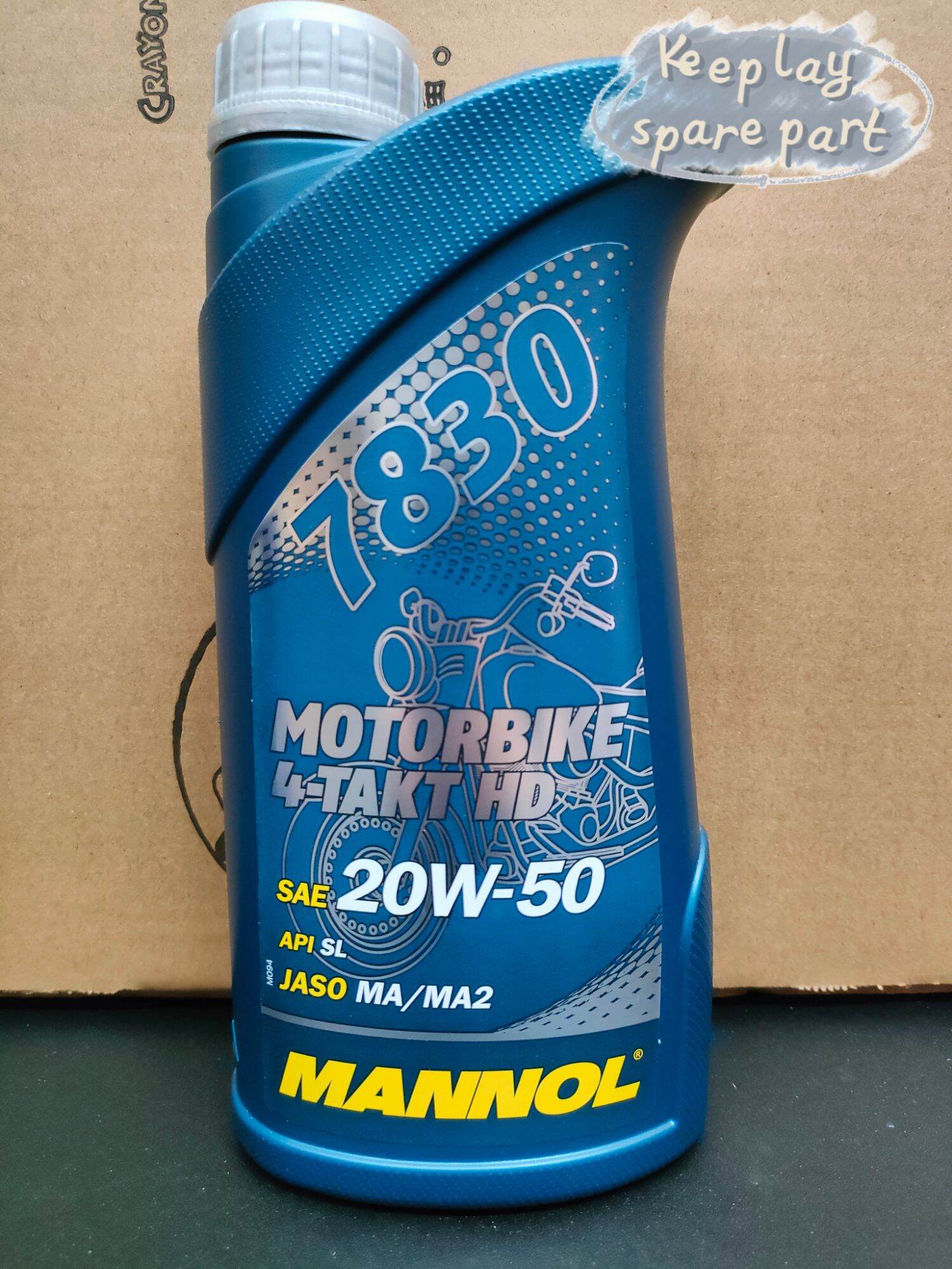 Mannol 4-TAKT 4T 20W50 Motorbike Semi Synthetic 4Stroke Engine Oil 1L ...