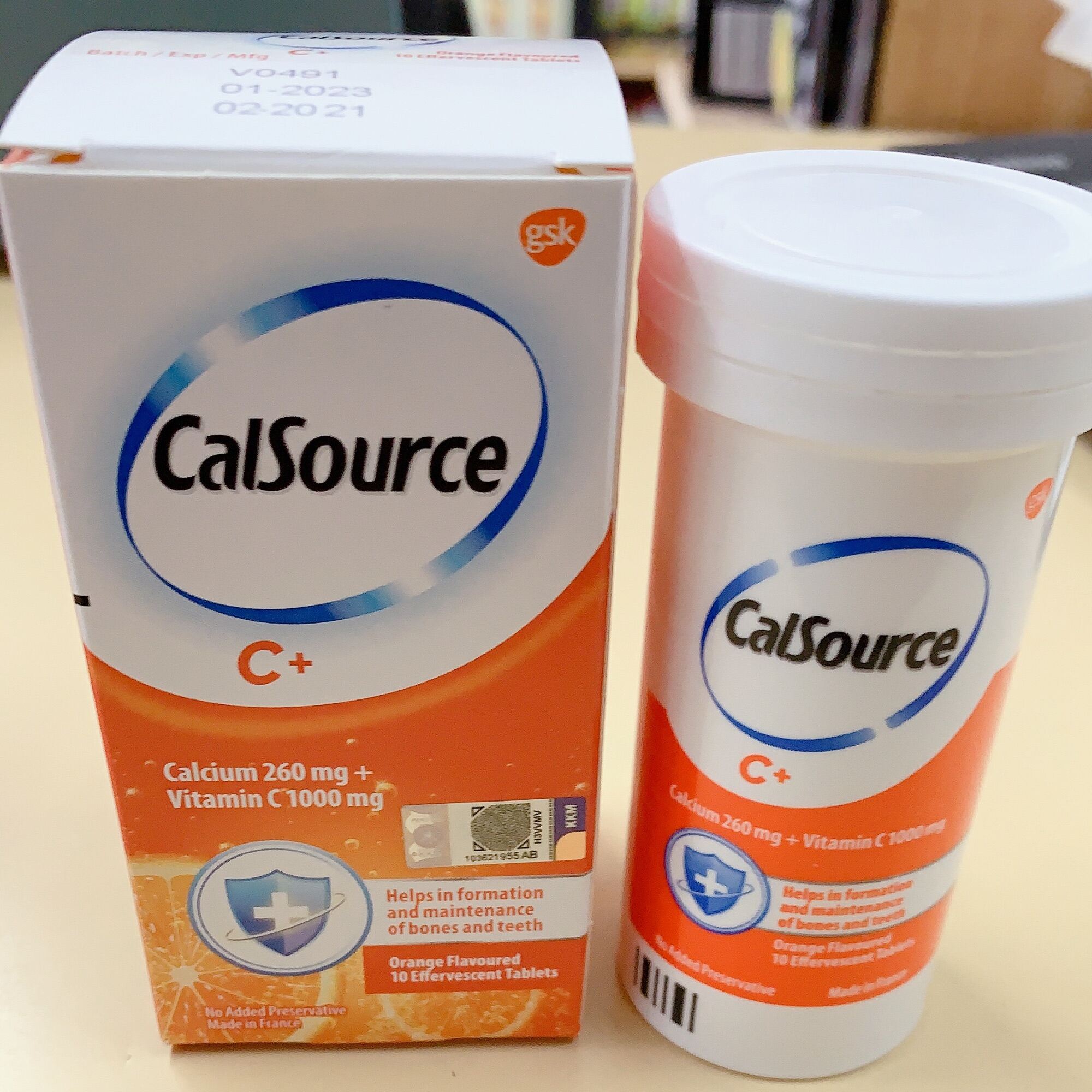 calSource calcium260mg +vitamin C 1000mg 10tablets | Lazada