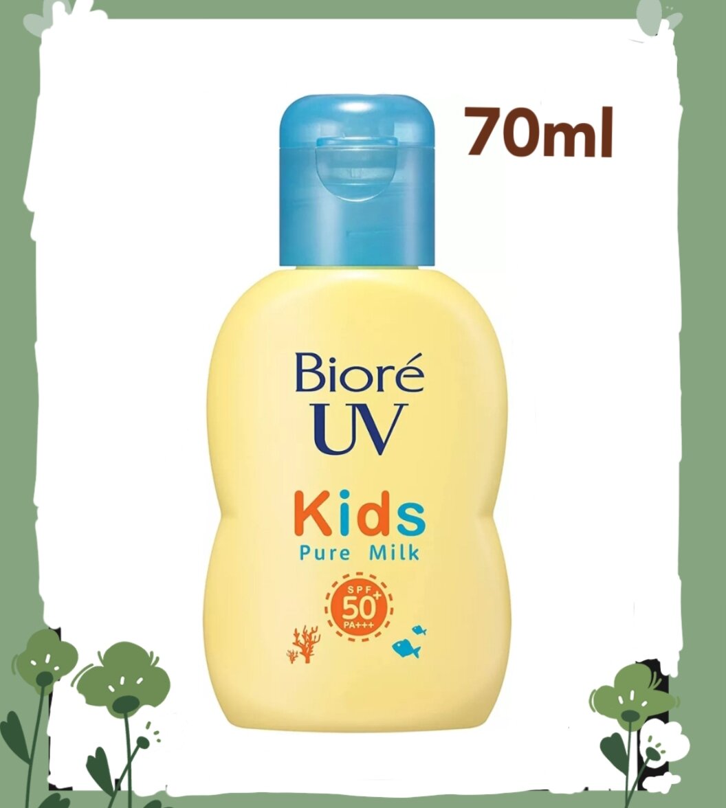 Biore Uv Kids Pure Milk SPF50+ Pa +++ 70ml kid sunscreen kid face body ...
