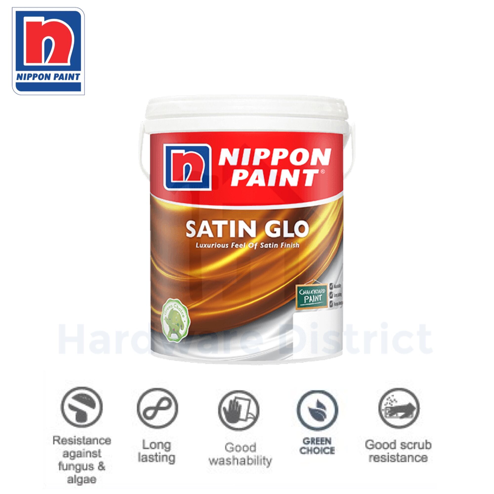 NIPPON PAINT OW 1017P Swan Wing | Easywash | Satin Glo | 1 Litre ...