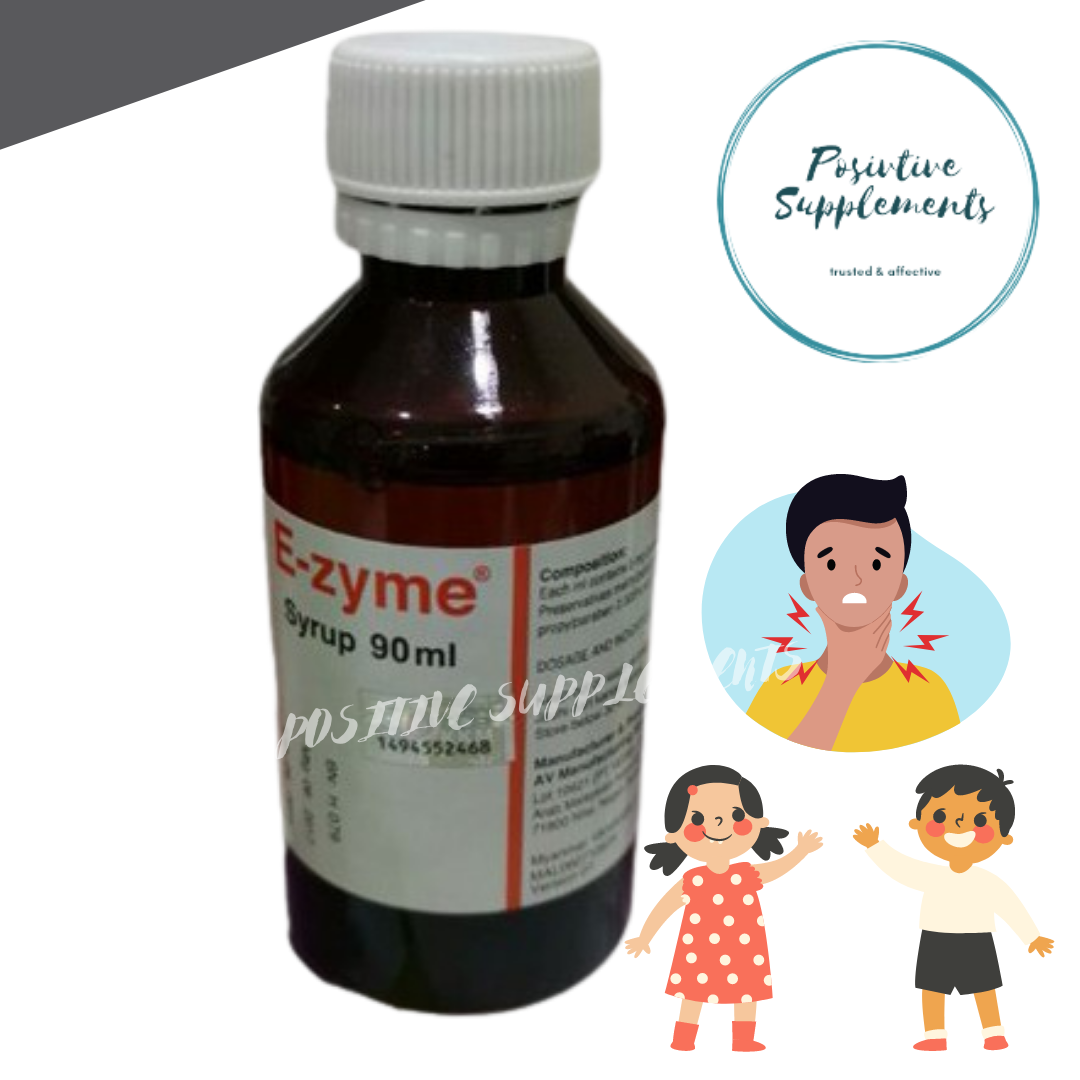 EZYME SYRUP 60ML SORE THROAT AND SWELLING | Lazada