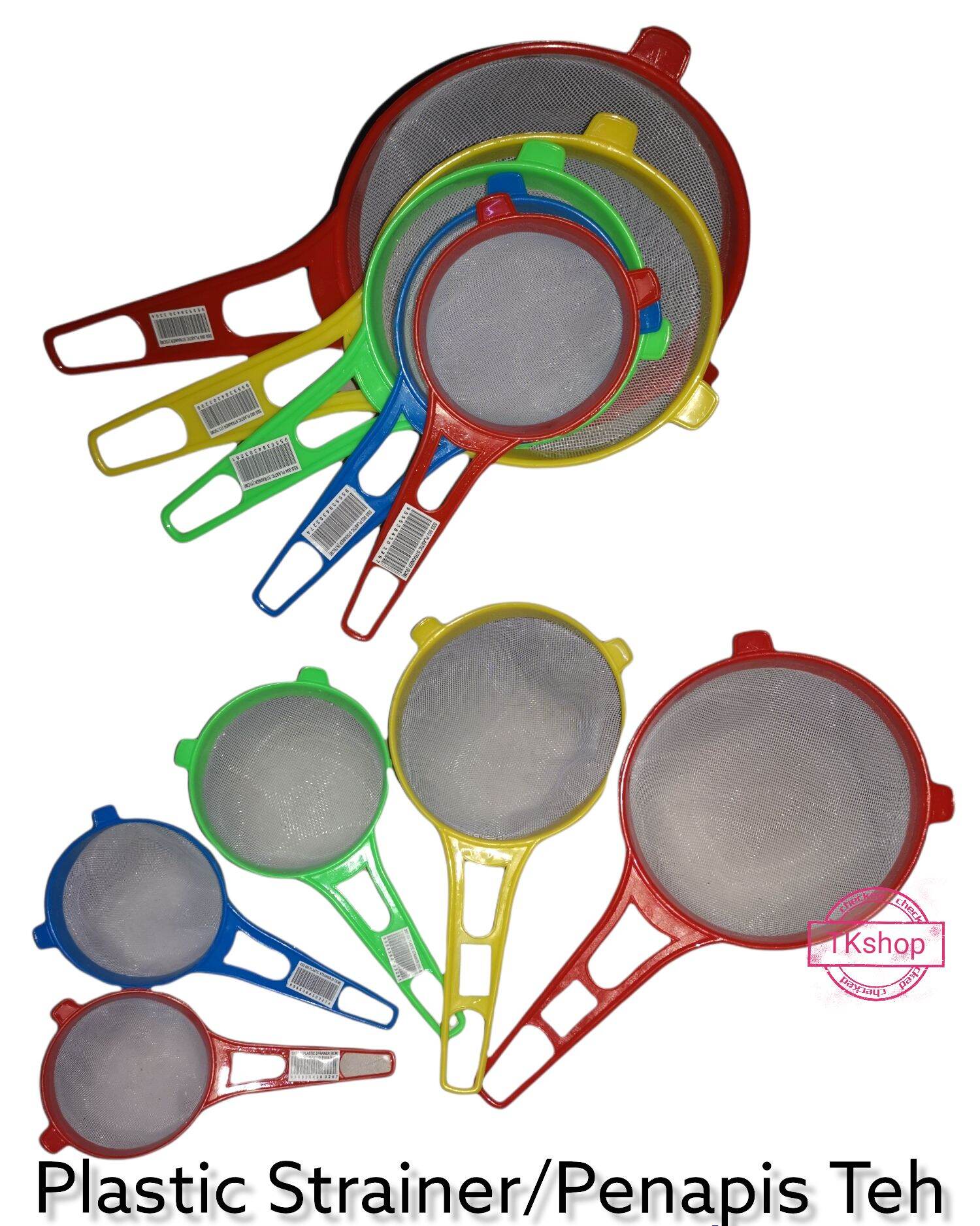 Plastic Strainer With Handle/Penapis Teh Kopi/Penapis Santan Plastic ...