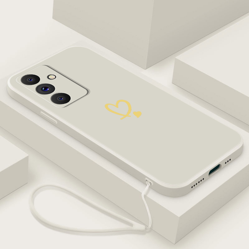 Samsung A17 samsung A07 A17 5G Artistic Love Heart Silicon Case Cute ...