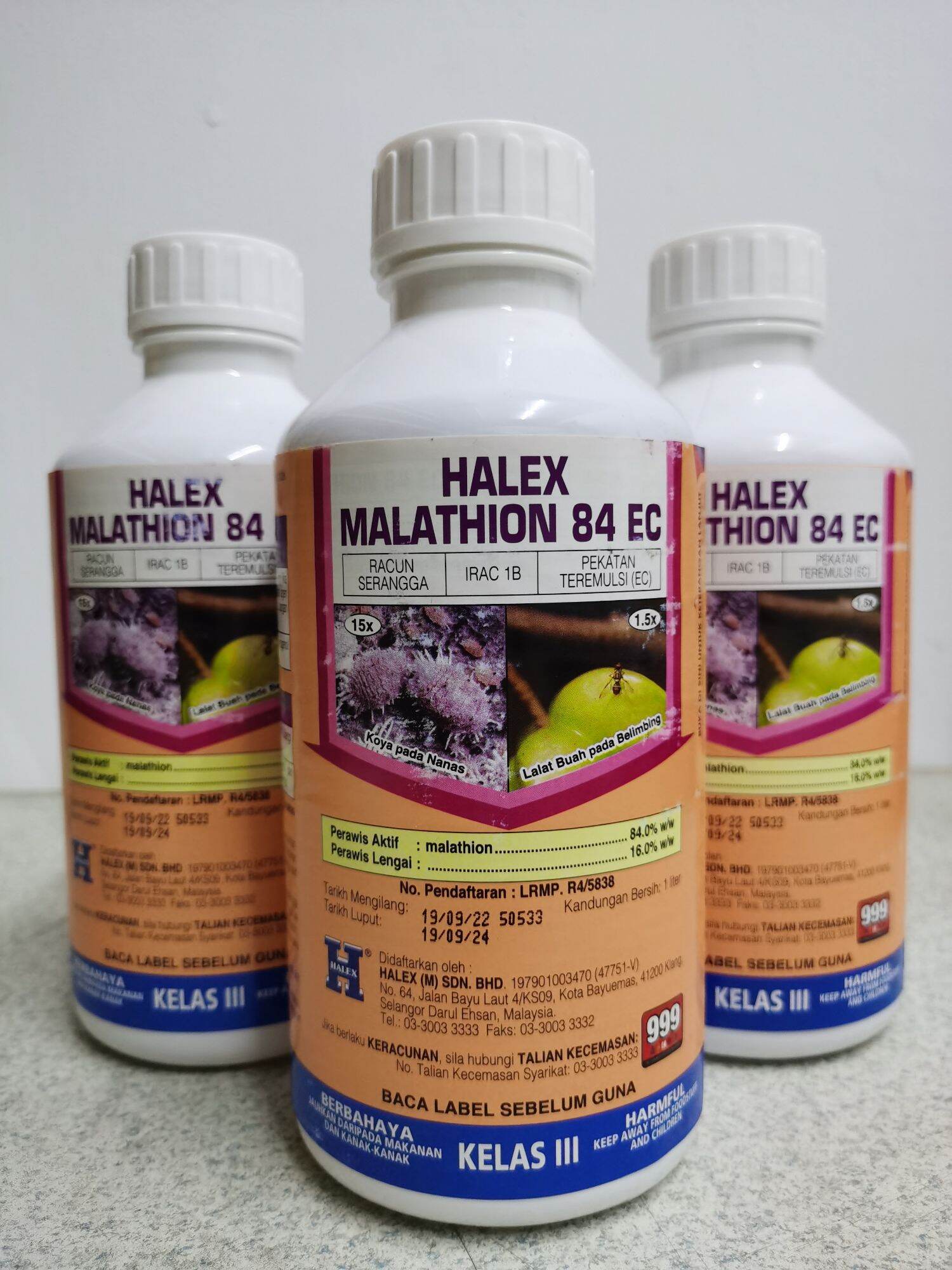 Halex Malathion 84EC (malaxion 84)1L /Racun Serangga/malathion 84%/Koya ...