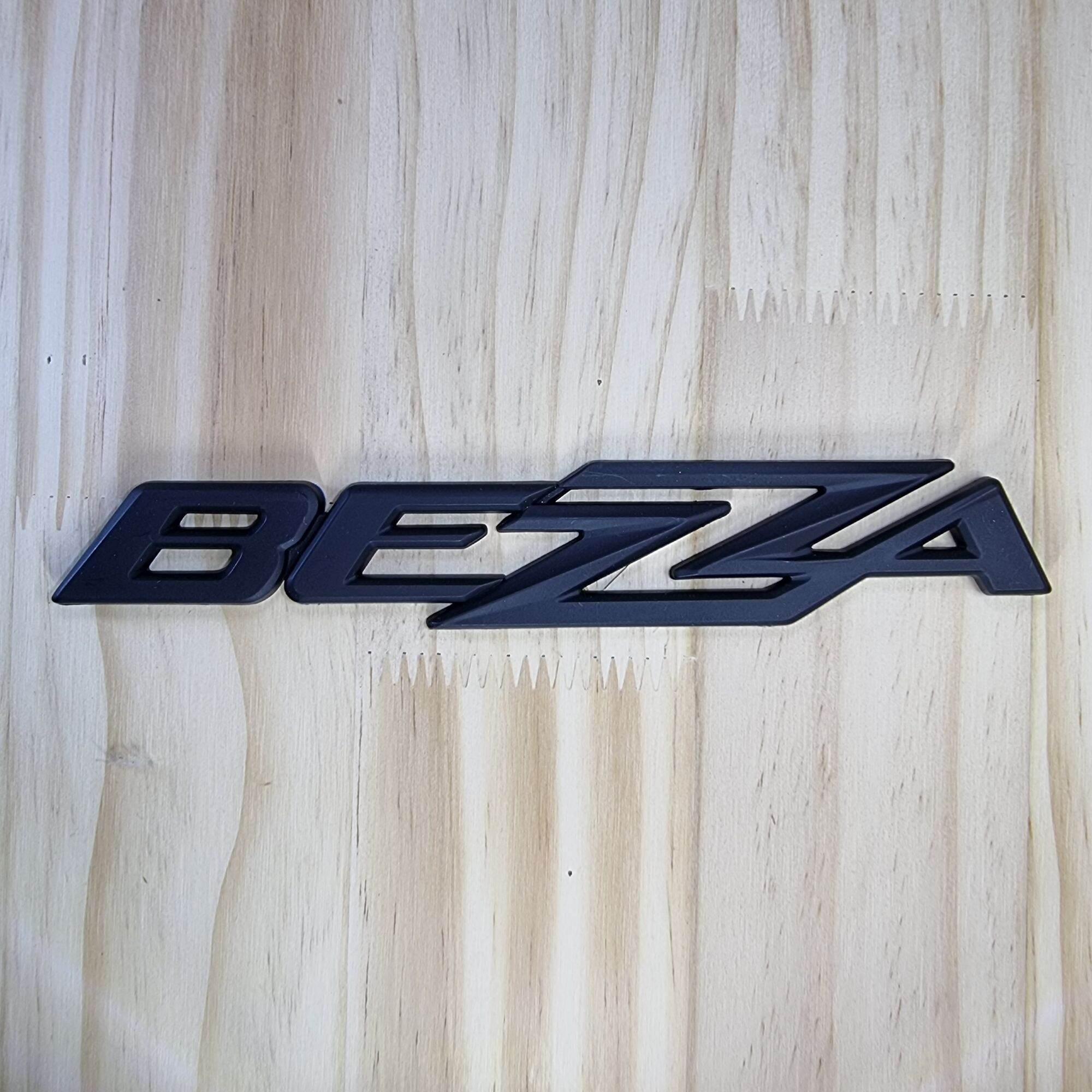 Bezza Matte black Chrome silver Emblem logo Emblem Logo Perodua Bezza ...