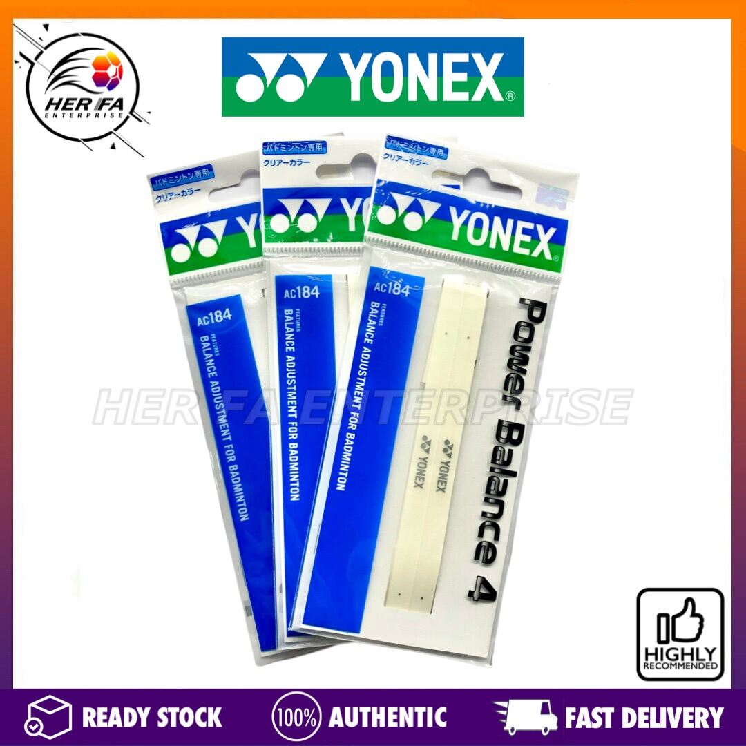 YONEX Power Balance Badminton Rackets AC184 Pemberat Racket Badminton ...