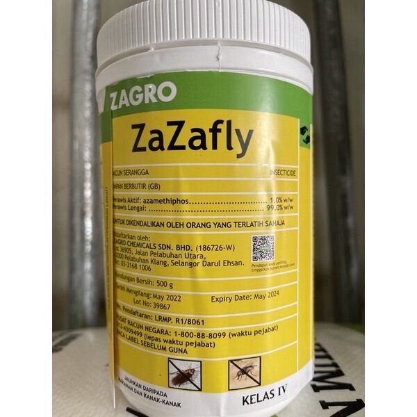 Zagro Zazafly 500g racun serangga (GB) azamethiphos 1.0% | Lazada