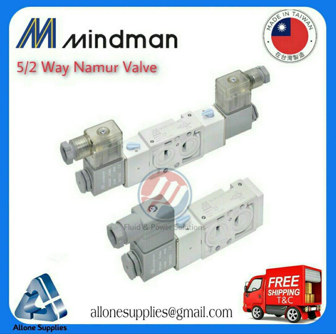Mindman Pneumatic Namur Valve MVSN-300 Series Solenoid Valve 5/2 , 5/3 way valve ,"Made in ...