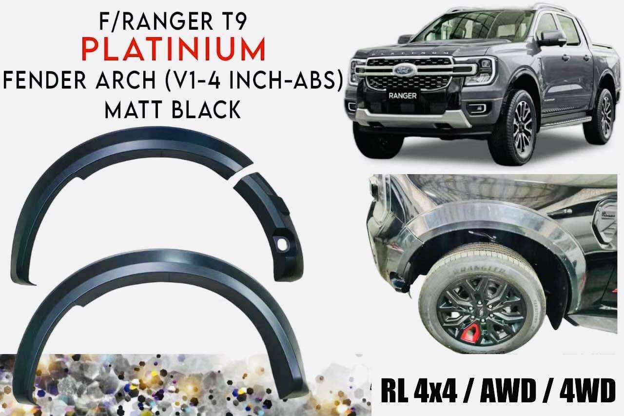Ford ranger T9 2022 2023 2024 platinum fender arch arches flare flares ...