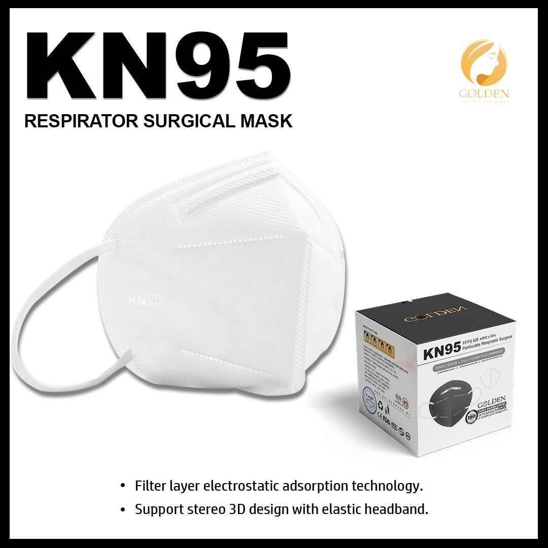 GOLDEN KN95 Respirator Surgical Mask (20's Box) White | Lazada