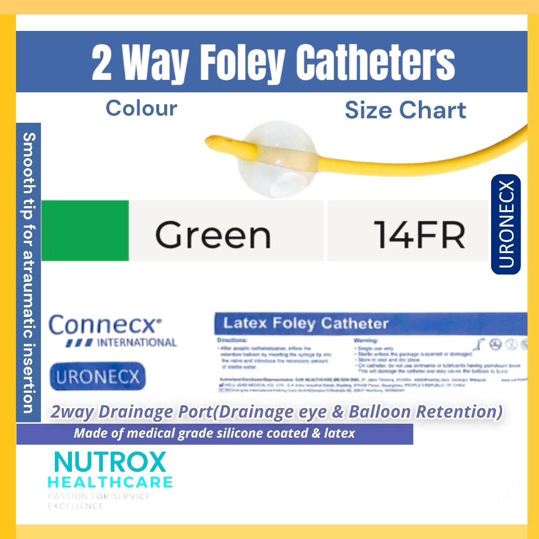 2-Way Silicone Coated Latex Foley Catheter Packing: 10pcs per box | Lazada