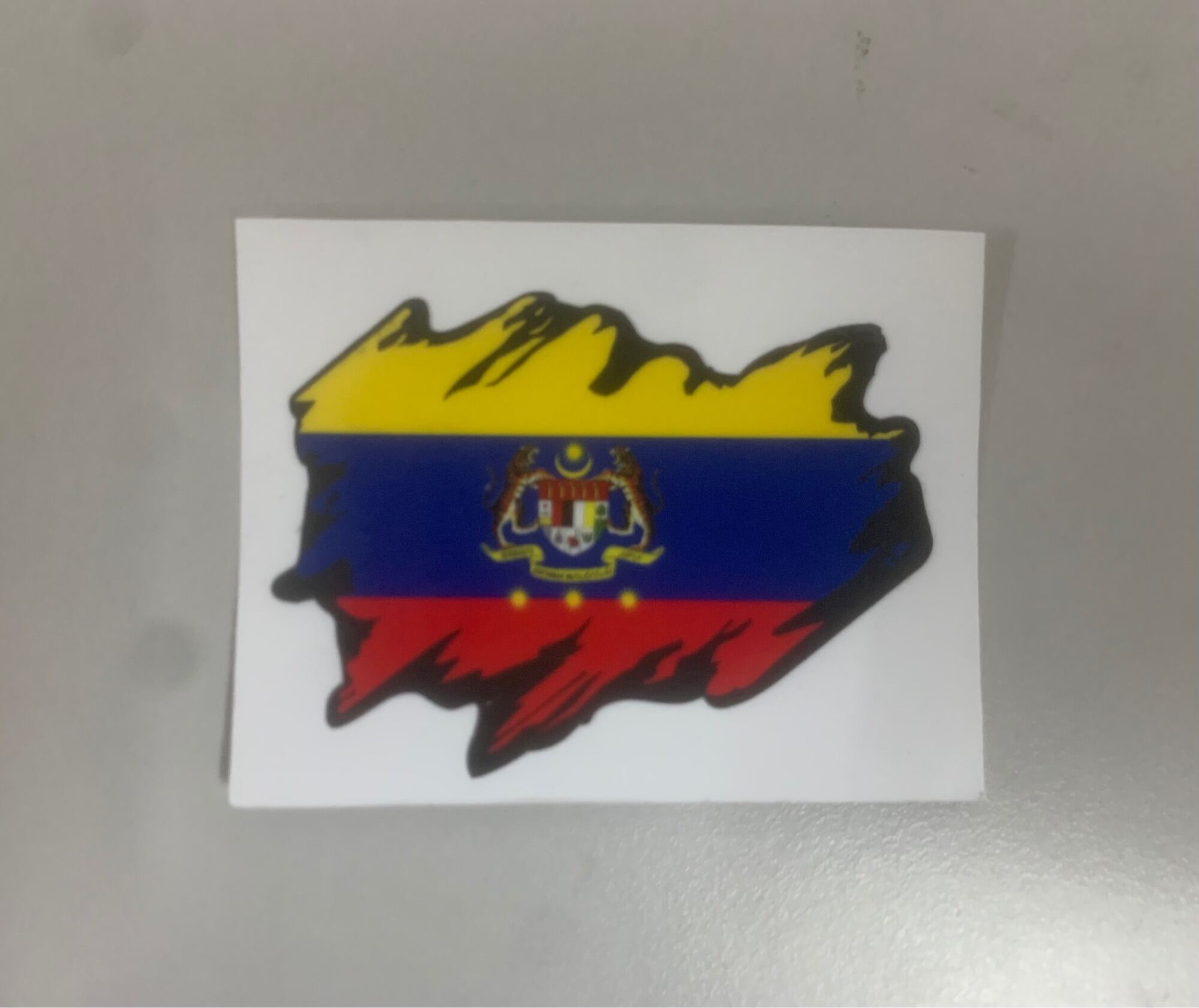 Sticker Inkjet - Flag Bendera negeri negara Vietnam Malaysia Thailand ...