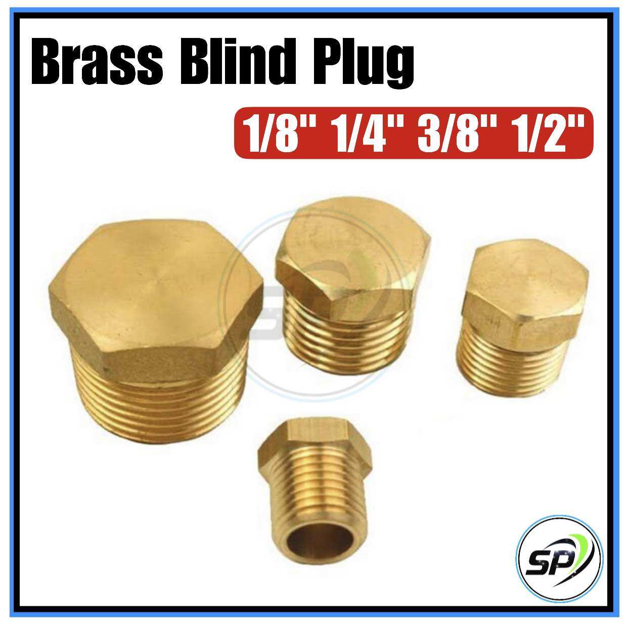 Brass Fitting Taper Plug , Blind Plug 1/8" ~ 1/2", Brass Fitting for ...