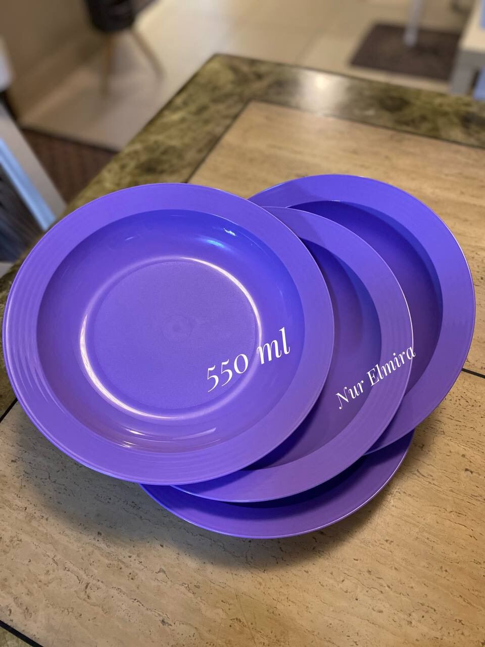 Tupperware deep plate size 550 ml( 1 set 4 pcs) | Lazada