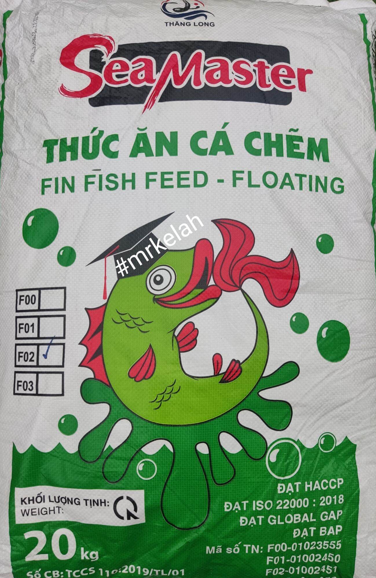 Seamaster F02 High Protein Fish Pellet Floating Terapung 1KG Seamaster F02 High Protein Fish Pellet Floating Terapung 1KG