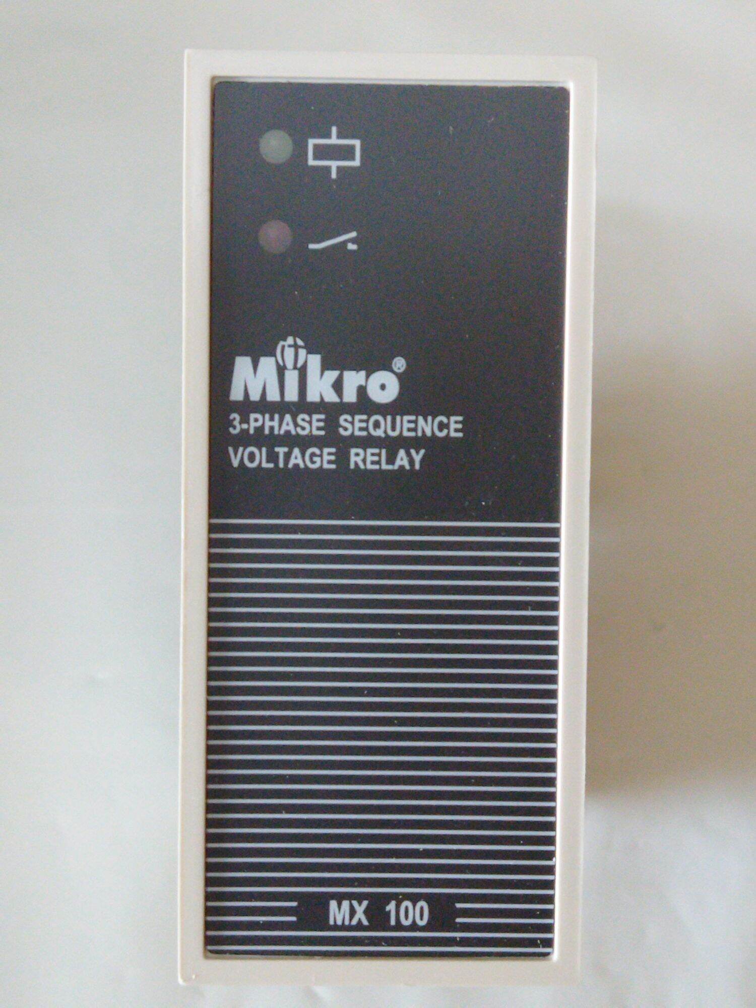 MIKRO MX100 3 PHASE VOLTAGE SEQUENCE RELAY | Lazada