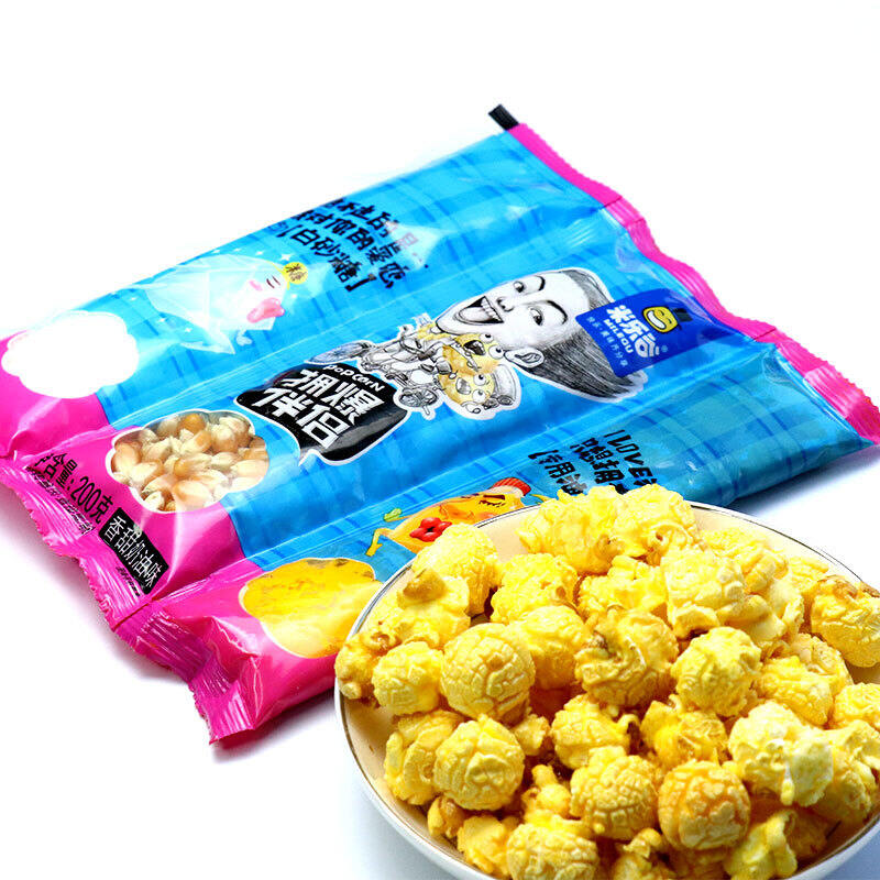 Milogu Popcorn Three-in-One Corn Raw Materials Puffed Casual Snack ...