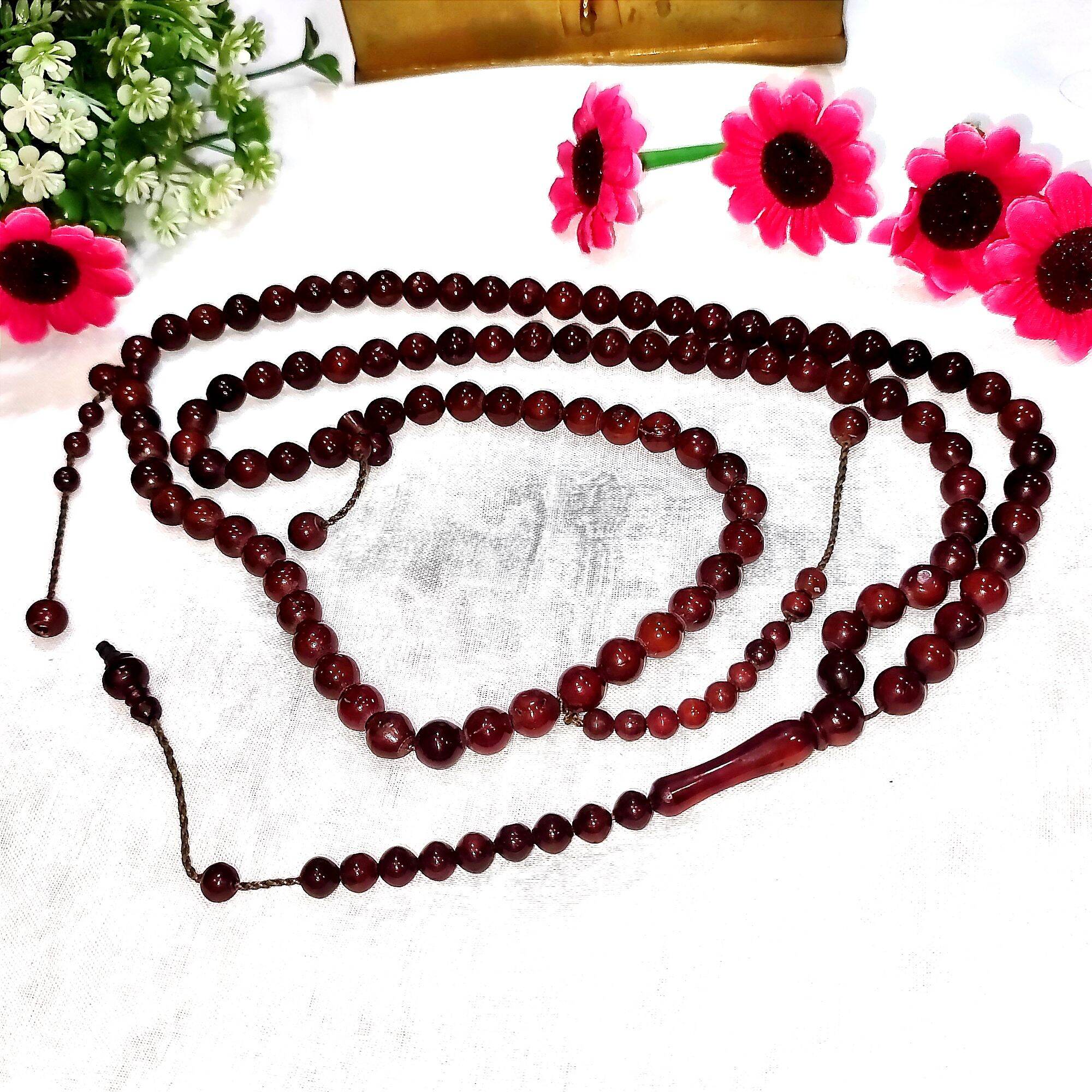 TASBIH KAYU KOKKA 99+1 BIJI SAIZ 9mm -10mm ORIGINAL MADE IN FROM EGYPT ...