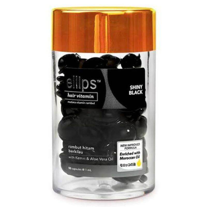 Elips Ellips Hair Vitamin (dengan Moroccan Oil) Kemasan Botol 50 kapsul ...