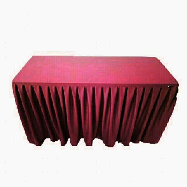 Alas meja Banquet Table Skirting Table Cloth saiz 1.5' x 4' | Lazada