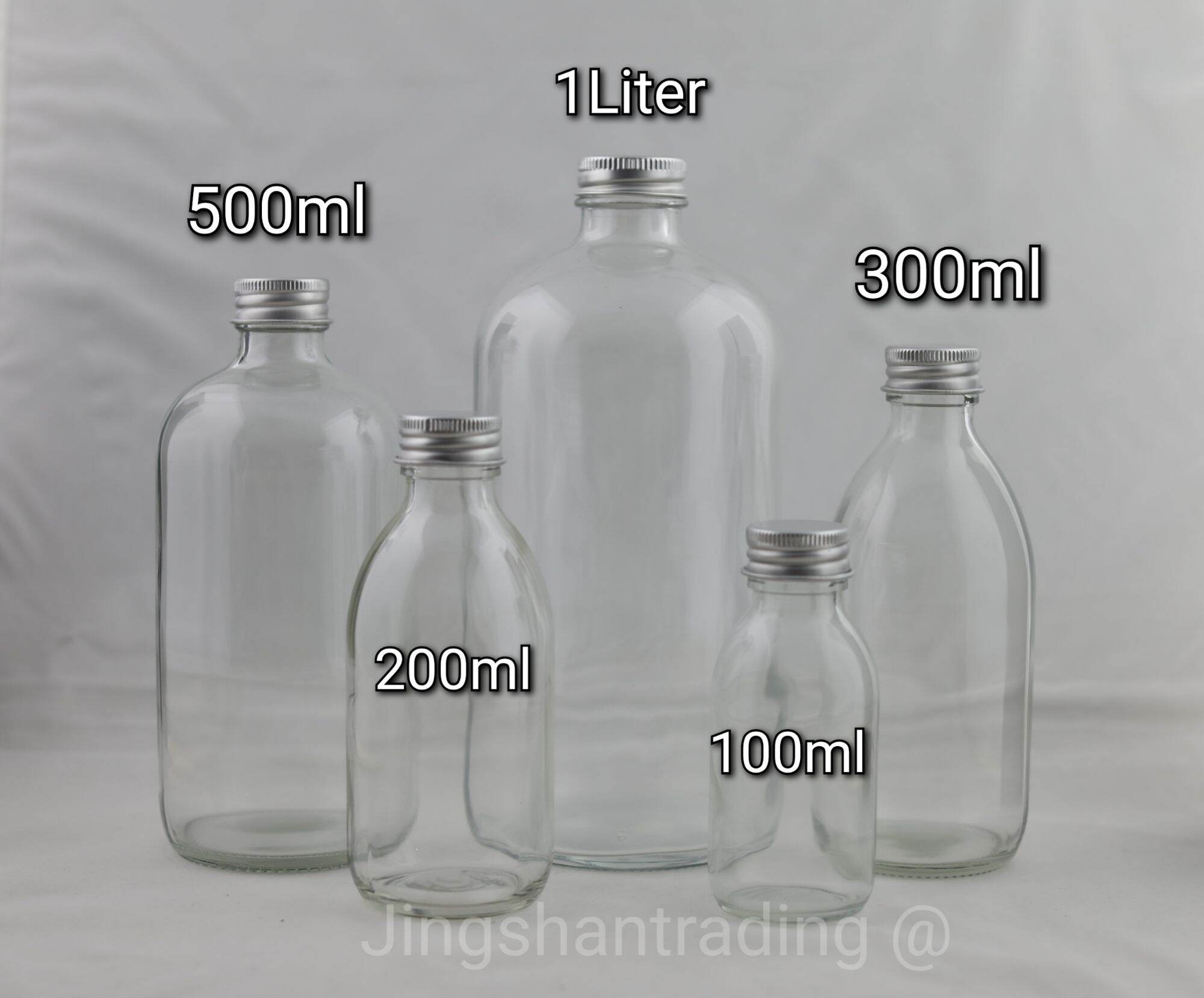 Clear glass bottles/botol kaca/juice/coffee tea /glass bottles /100ml 200ml 300ml 500ml 1Liter ...