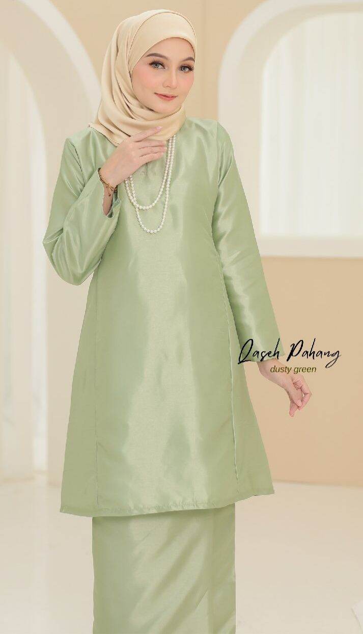 KURUNG PAHANG QASEH BERPESAK ️ SHANTUNG SILK ️ PASTEL COLOUR ️ | Lazada