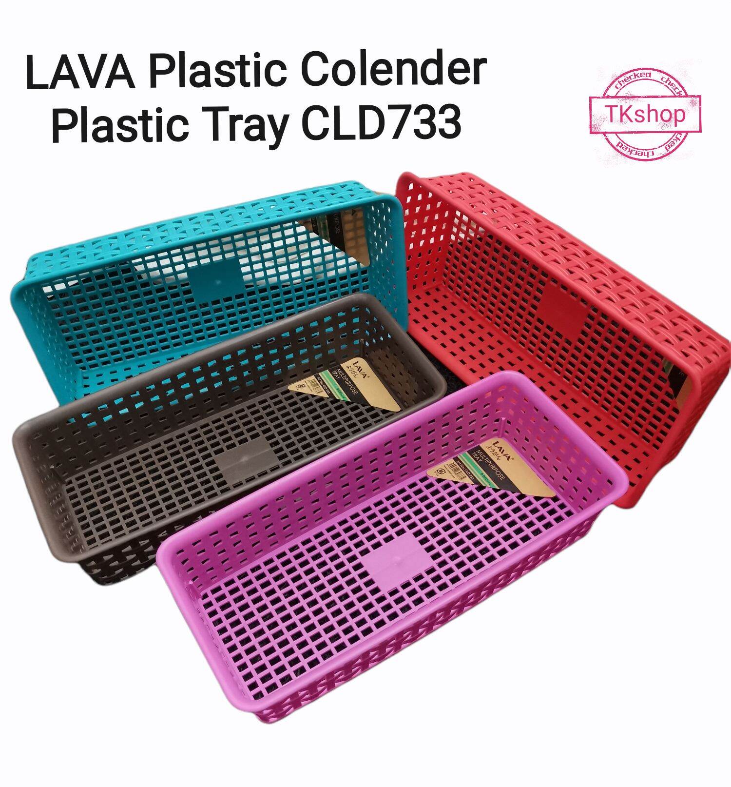 LAVA Plastic Rectangular Tray CLD733/Plastic Colander | Lazada
