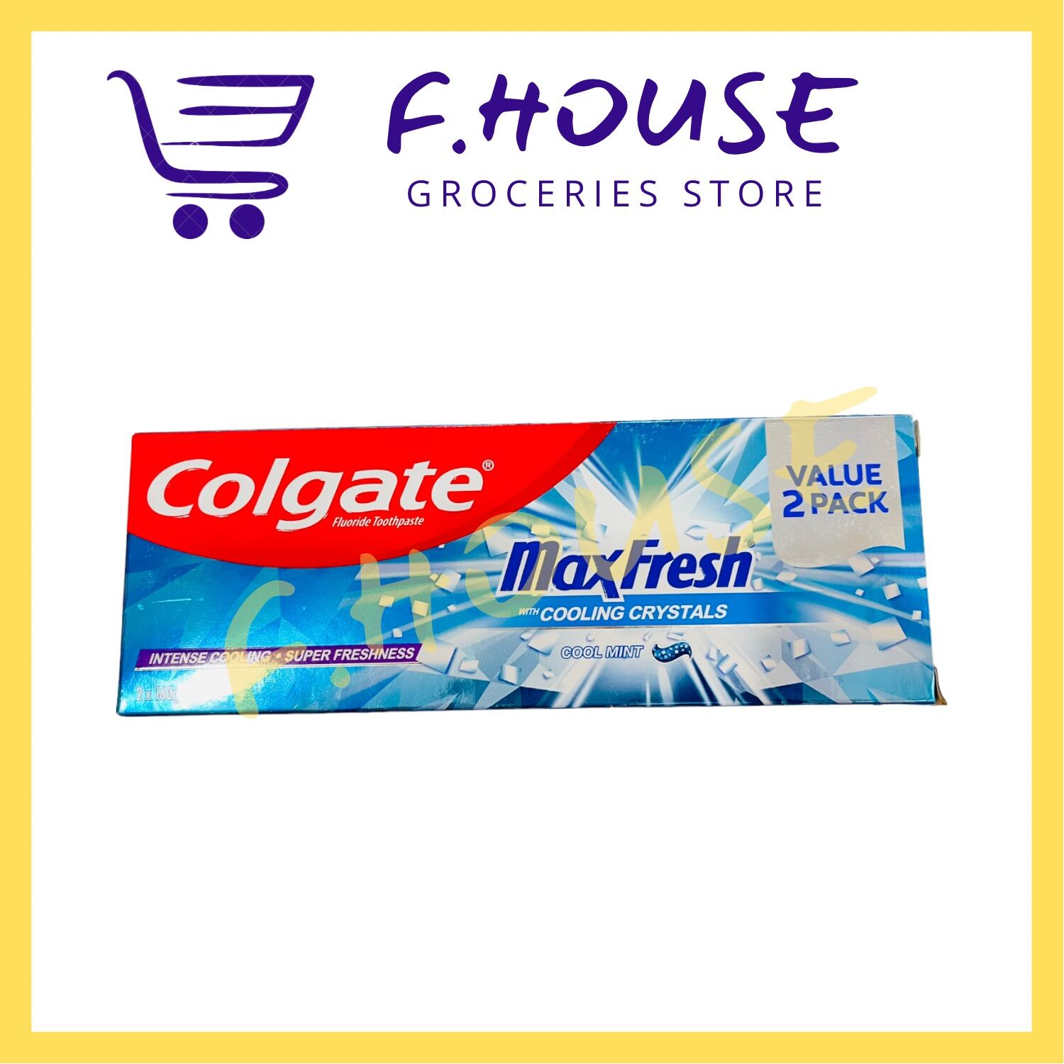 Colgate Max Fresh Cool Mint Toothpaste Valuepack (160g x 2’) | Lazada