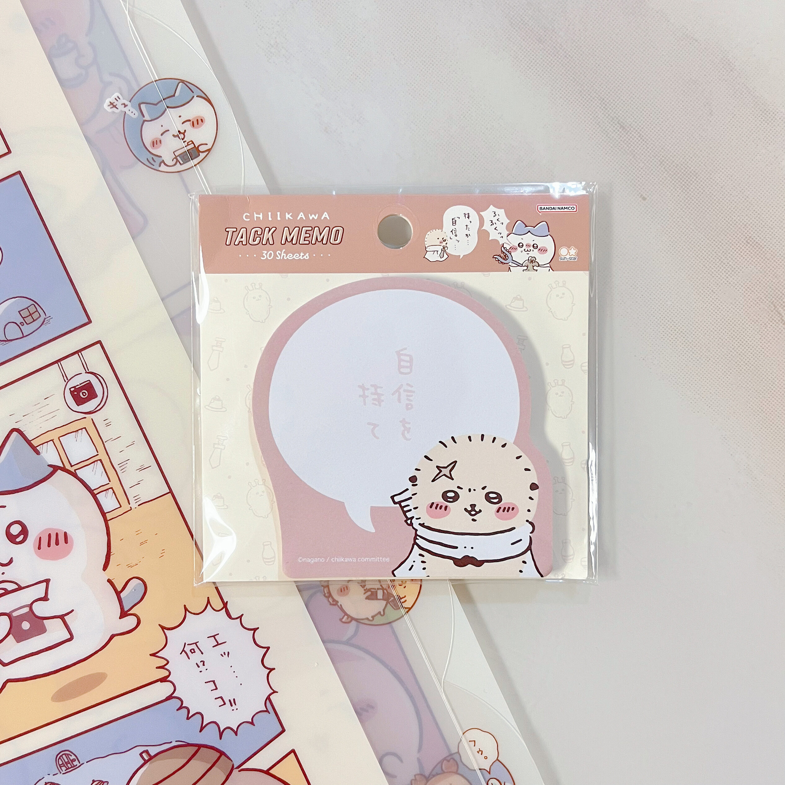 Chiikawa Limited Edition Comic Scene Sticky Notes Pad Pen Holder ...