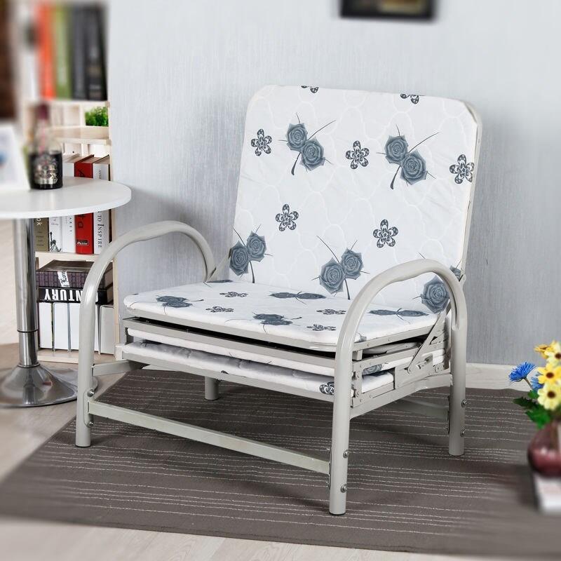 Recliner Single Wooden Folding Bed Office Noon Break Bed Simple Sofa ...