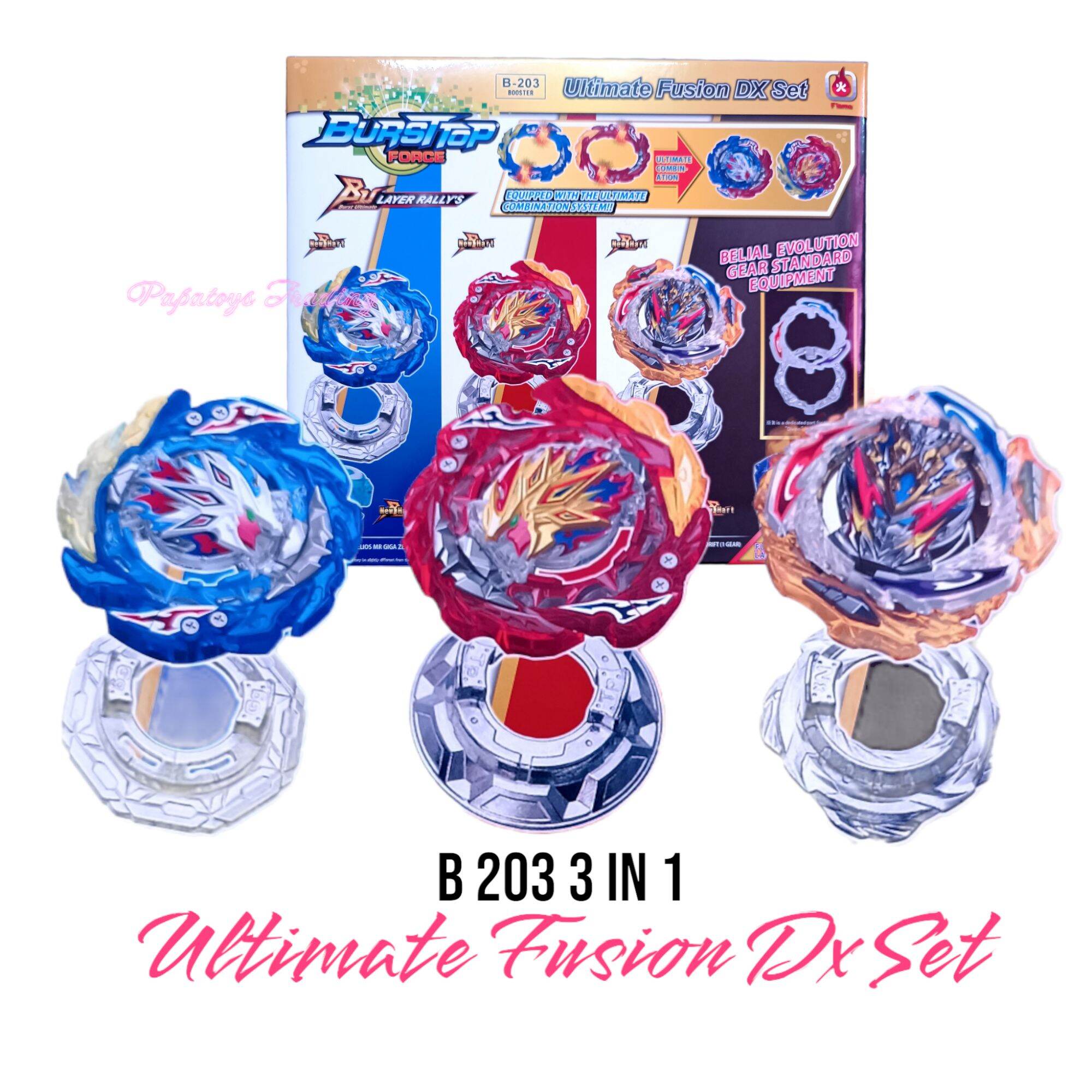 BEYBLADE B203 ULTIMATE FUSION DX SET | Lazada