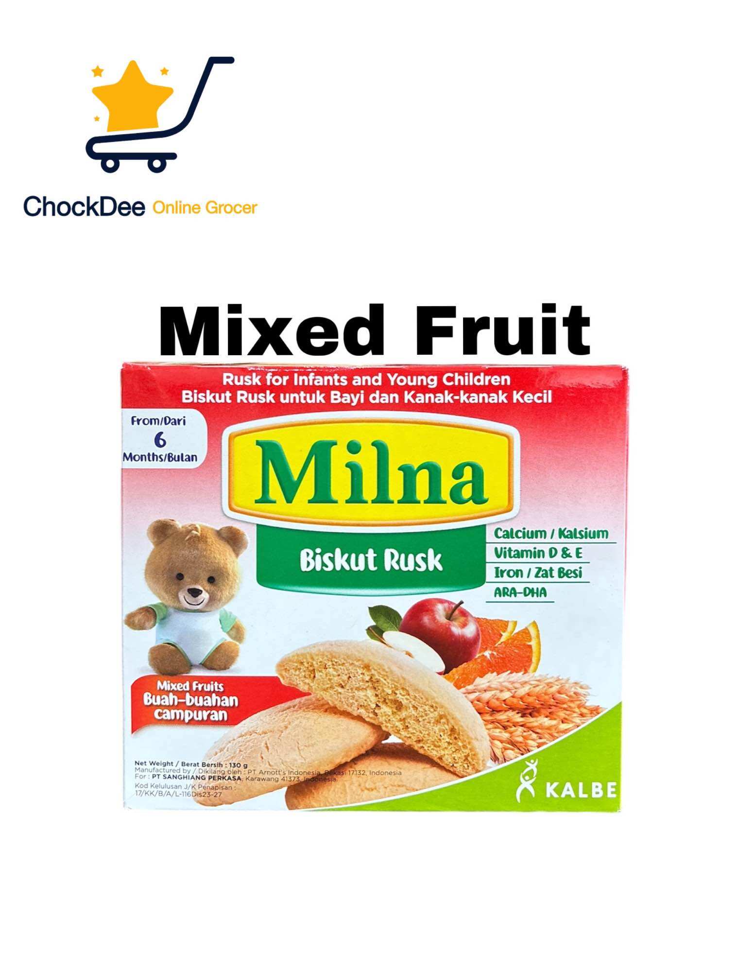 Milna Baby Biscuit Rusk Original Flavour, Mixed Fruit Flavour and ...