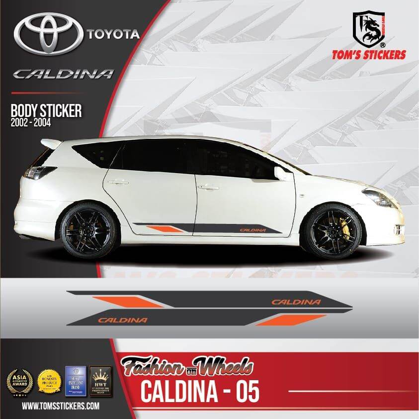 👍👍 TOYOTA CALDINA CAR BODY STICKER SET CALDINA - 05 | Lazada