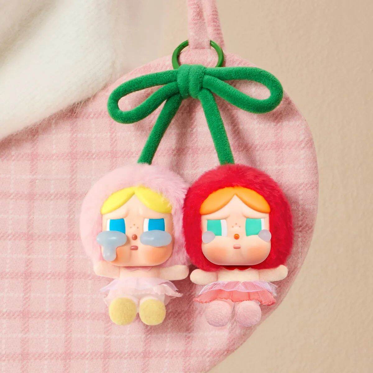 AUTHENTIC POPMART Crybaby Crying Again Series Vinyl Face Plush Keychain ...