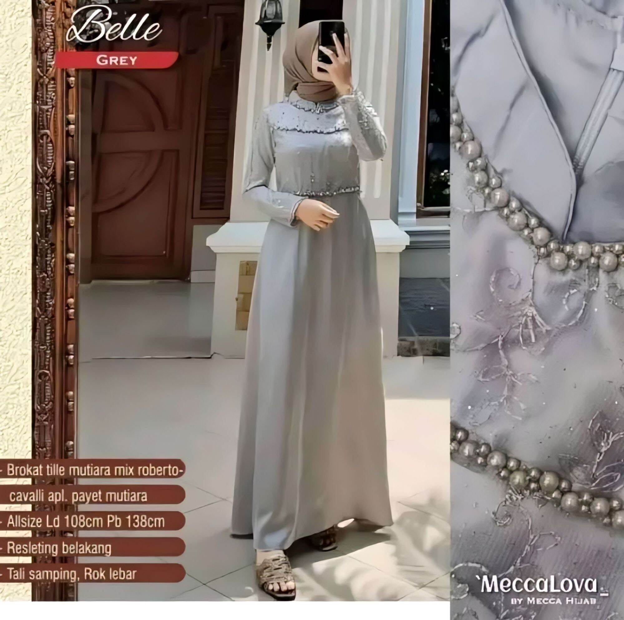 🔥 READY STOCK 🇲🇾🔥 Belle Gown Muslimah maxi dress baju Majlis Dinner ...
