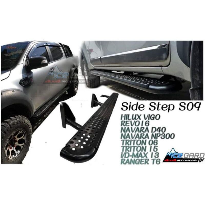SIDE STEP RUNNING BOARD ISUZU DMAX TOYOTA HILUX FORD RANGER M.TRITON ...