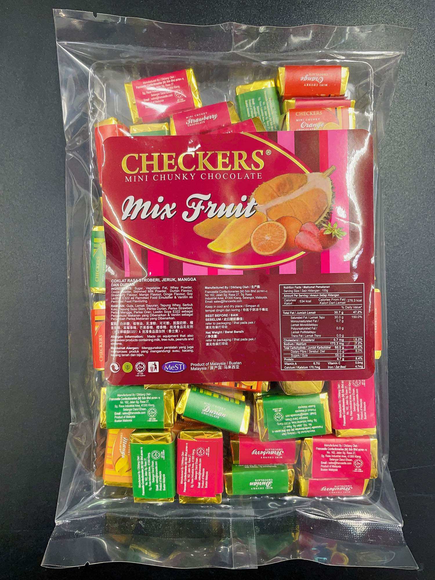 450G ALFREDO CHECKERS MINI CHUNKY GOLDEN SLING ECLAIR ASSORTED ...