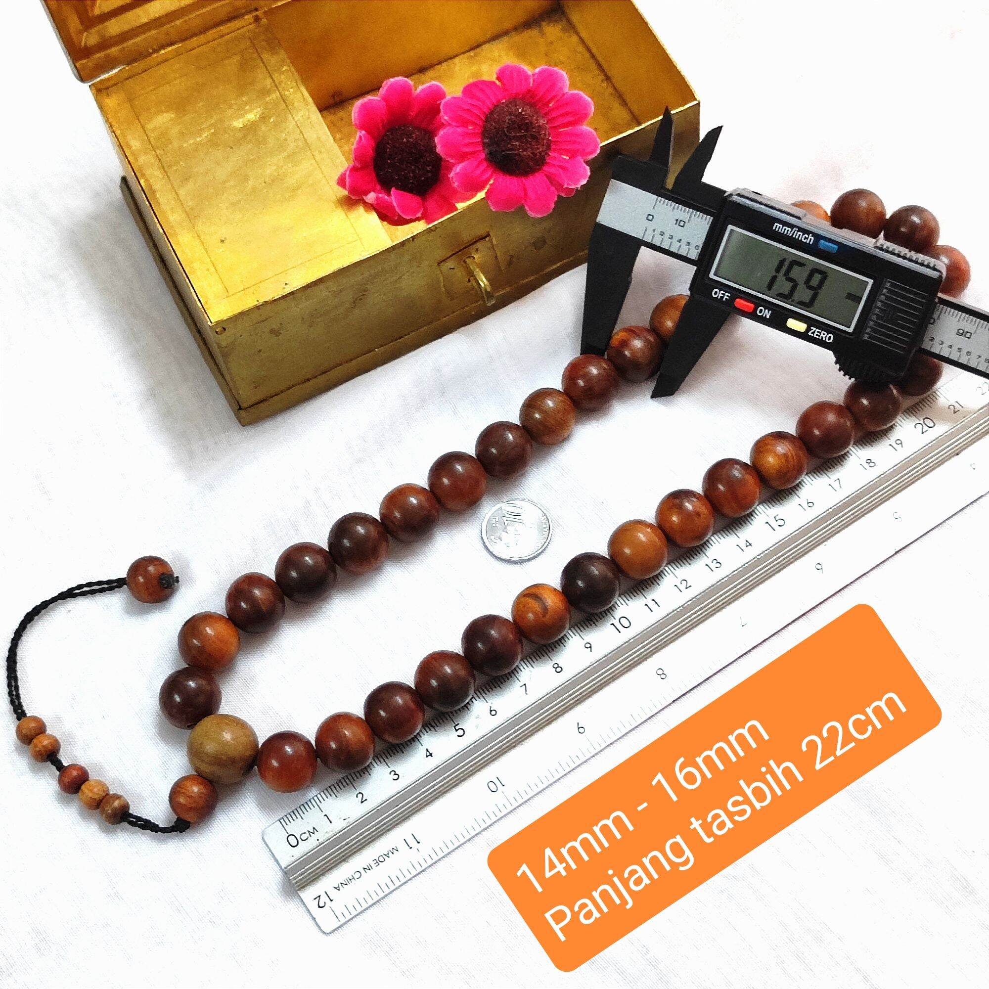 Tasbih Raja Kayu PREMIUM Limited Edition 33 BIJI Size BESAR 12mm to ...