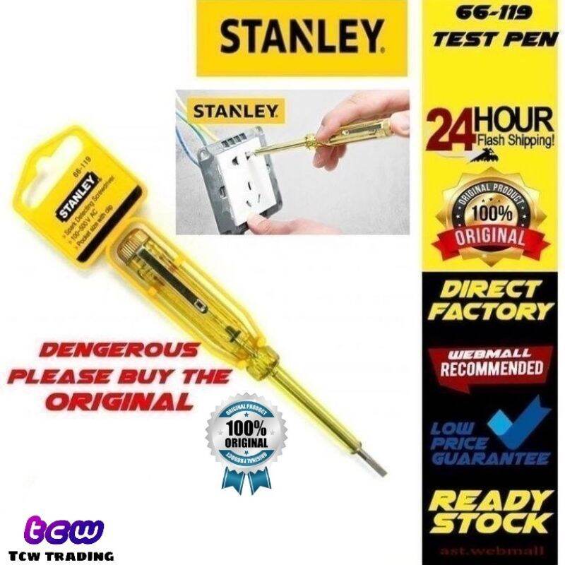 STANLEY 66-119 Spark Detecting Screwdriver Test Pen/ Pen Ujian Elektrik ...