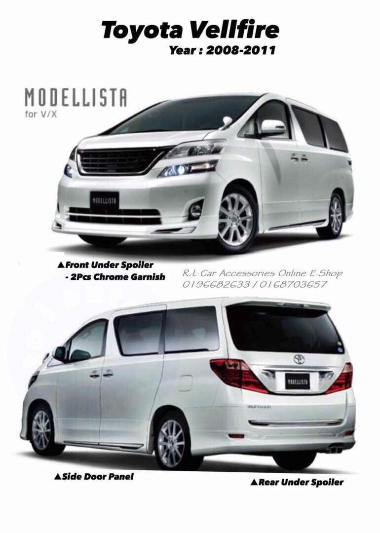 Toyota Vellfire anh20 1008 2009 2010 2011 modellista bodykit body kit ...