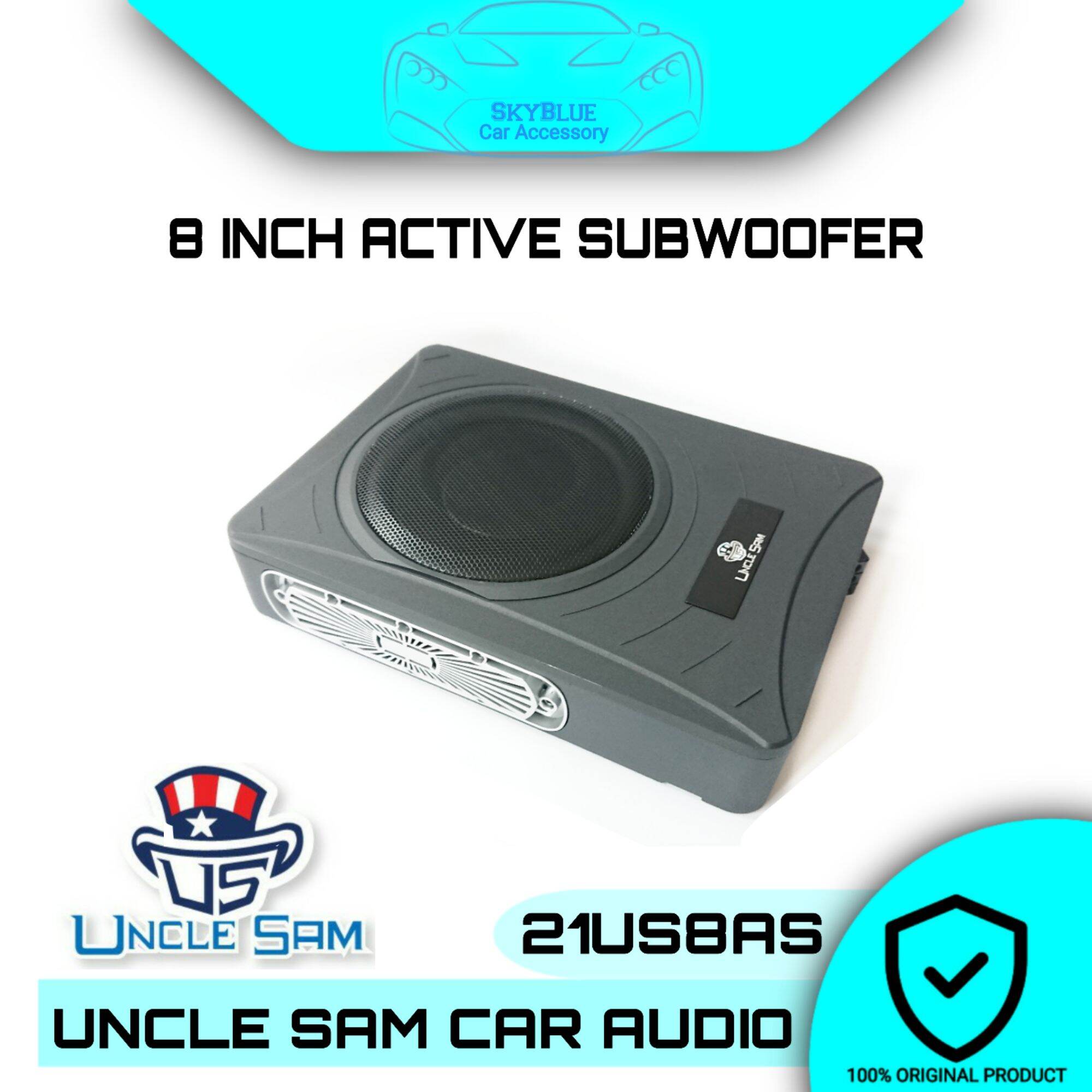 UNCLE SAM Car Audio 8 inch Active Subwoofer , 450W - 21US8AS | Lazada