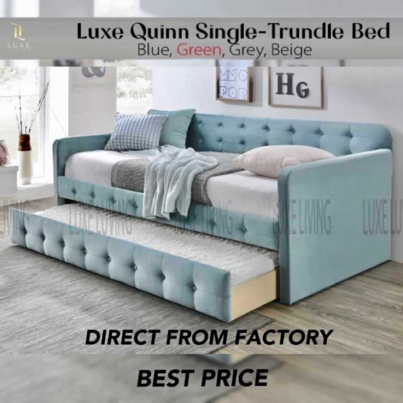 Quinn metal daybed with trundle store