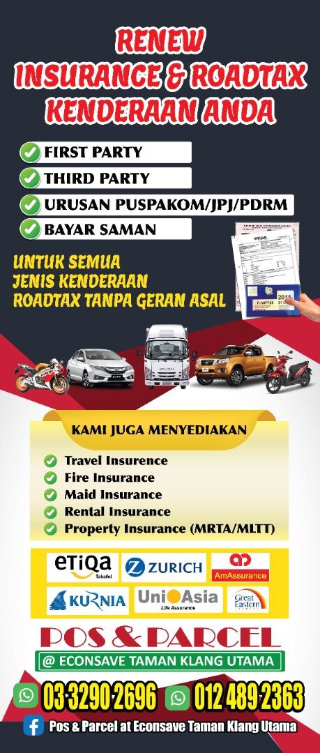 Renew Insurance & Road Tax Kenderaan | Lazada