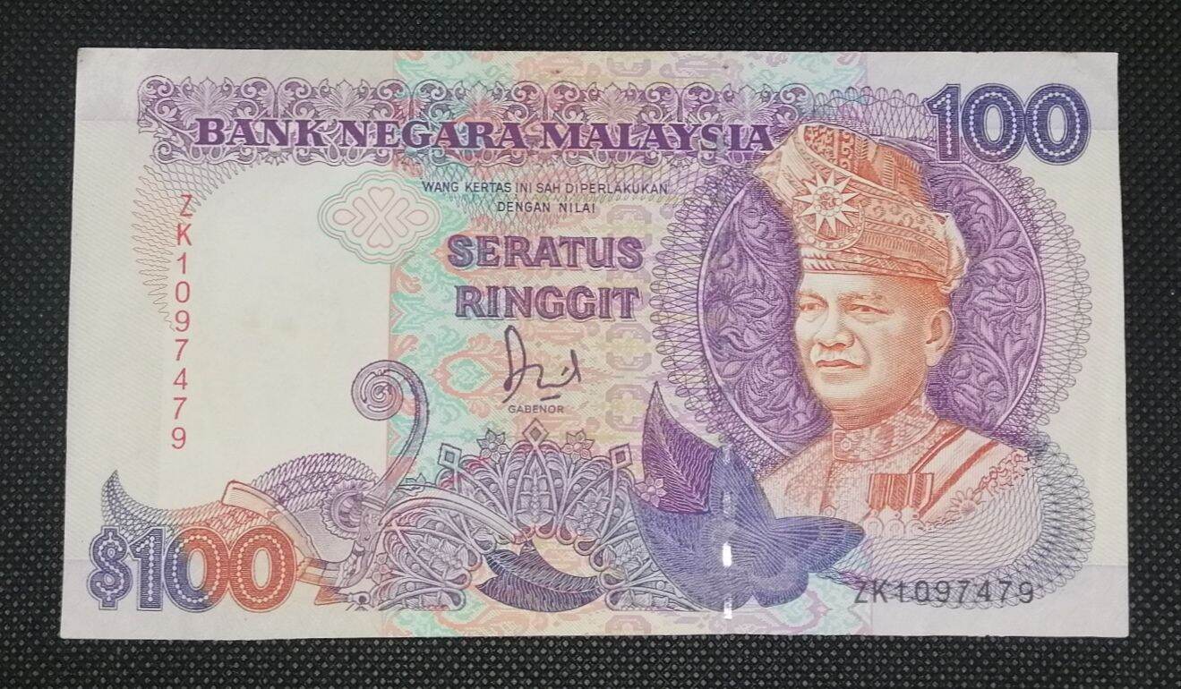 BANKNOTE MALAYSIA $100 SERATUS RINGGIT SERIES 6 (1986-1995) | Lazada